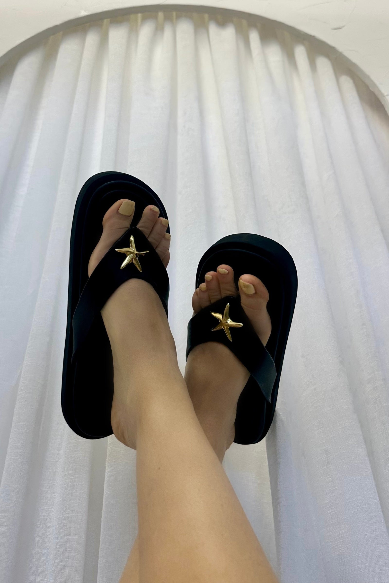 The Starfish Leather Platform Jandal – Gathered Collab