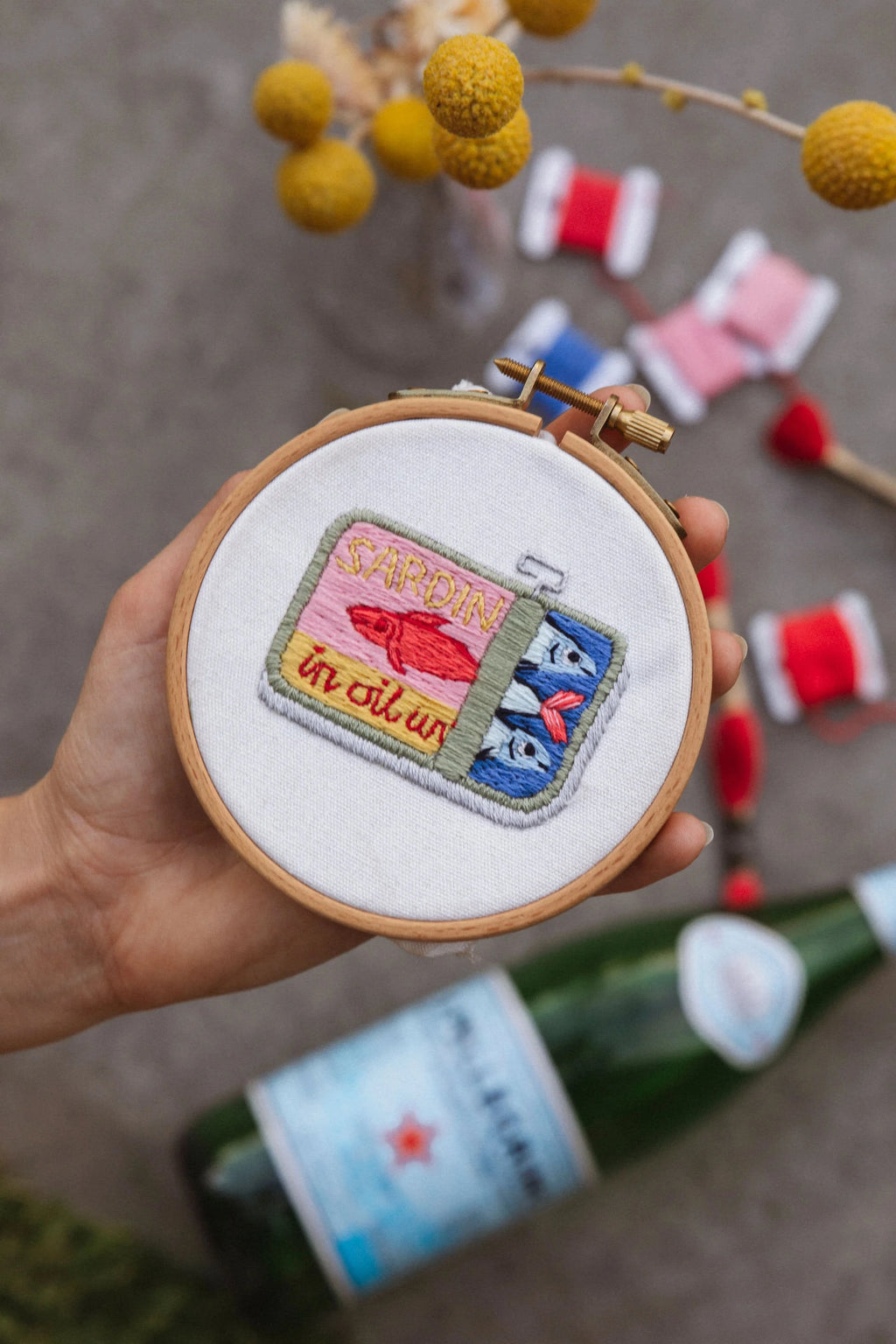 Embroidery Kit - Mini Sardines Tin – Gathered Collab